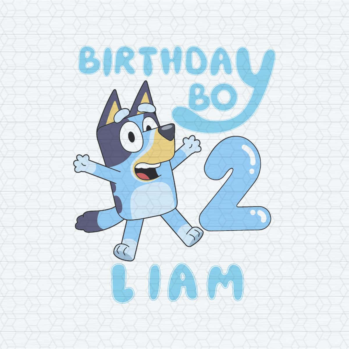 Personalized Bluey Birthday Boy SVG | Inspire Uplift