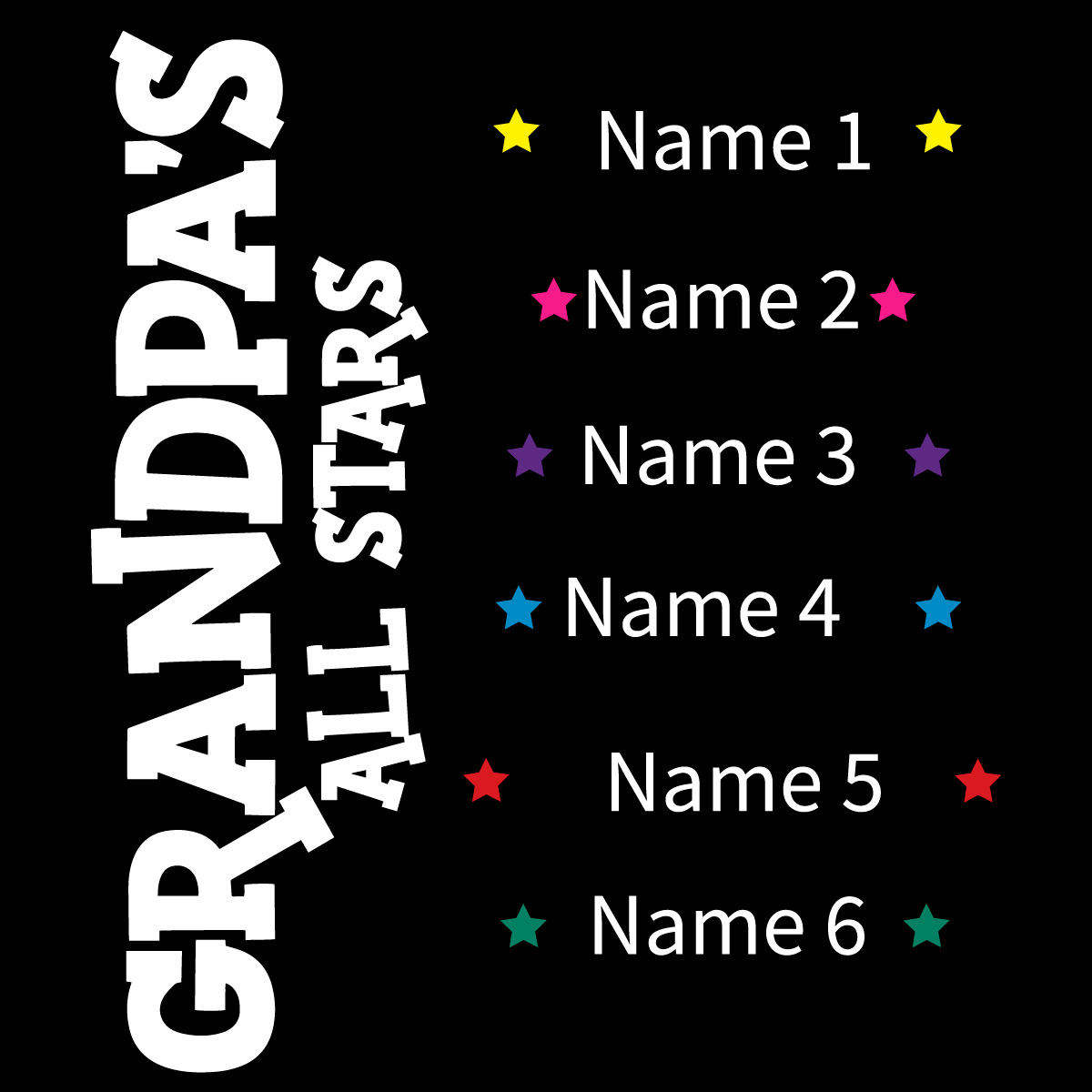 Grandpas All Stars Svg, Fathers Day Svg, Grandpa Svg, All St | Inspire ...