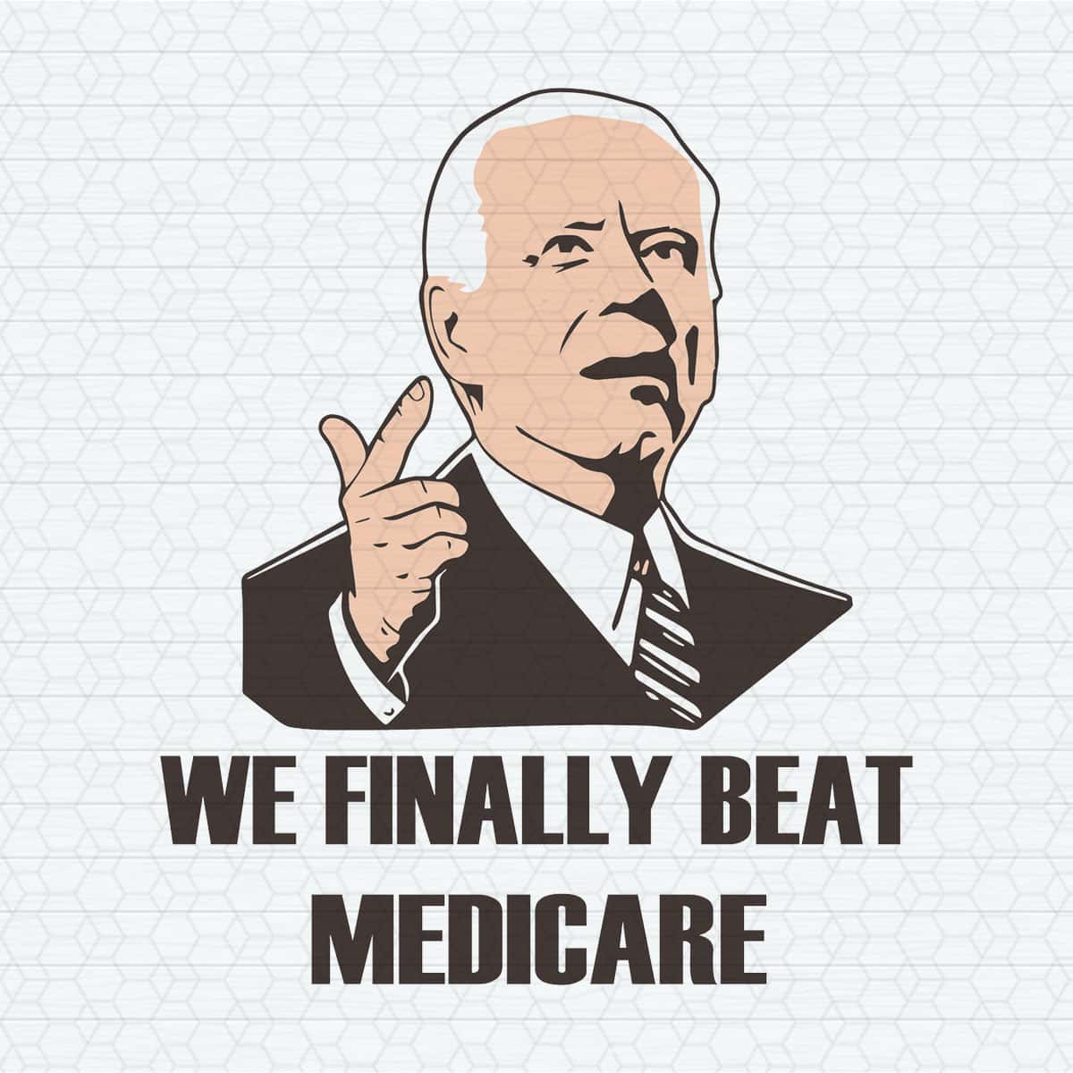 Retro We Finally Beat Medicare Biden Debate SVG - Inspire Uplift