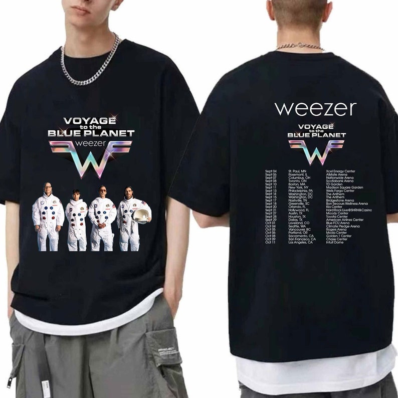 Weezer Voyage To The Blue Planet 2024 Tour Shirt, Weezer 202 | Inspire ...