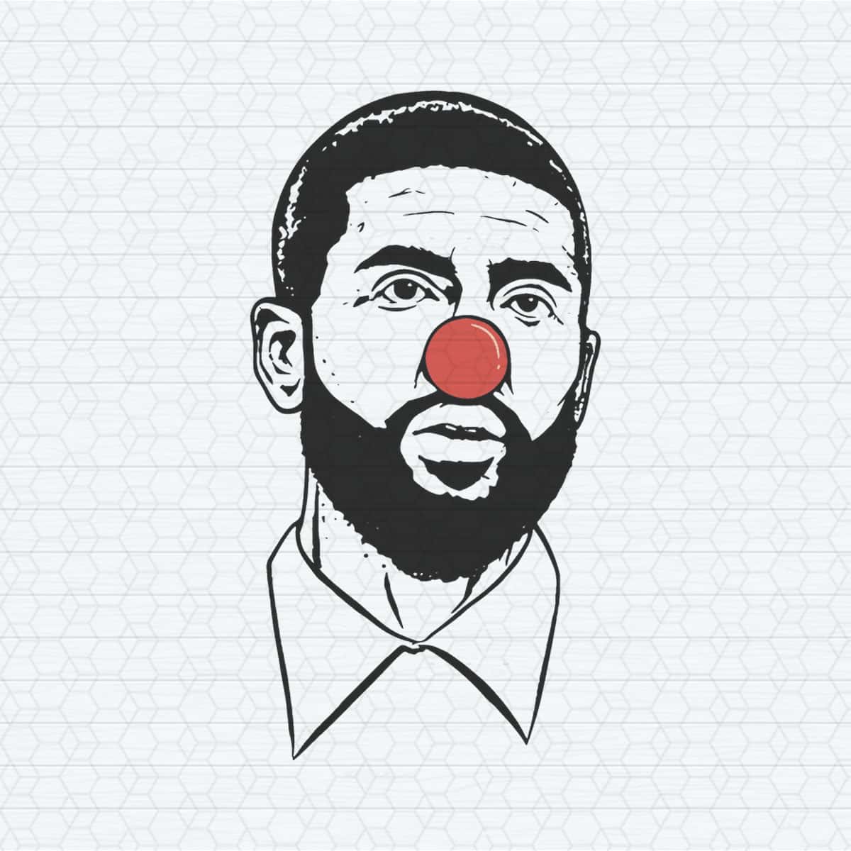 Funny Kyrie Irving Clown Basketball Player SVG - Inspire Uplift