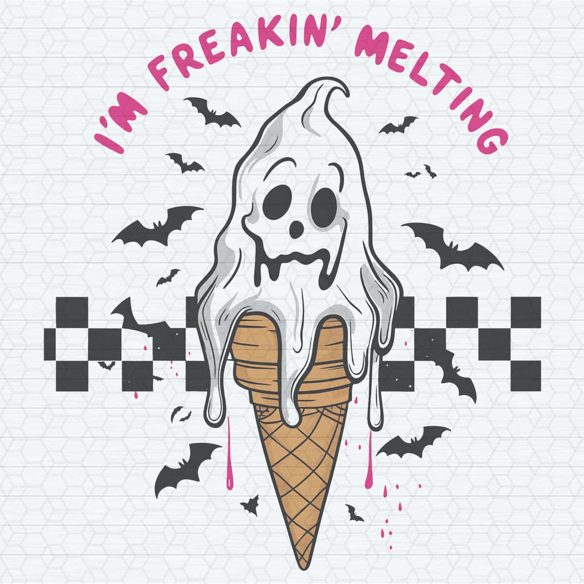 Horror Icecream Vani Ghost Halloween Cute SVG | Inspire Uplift