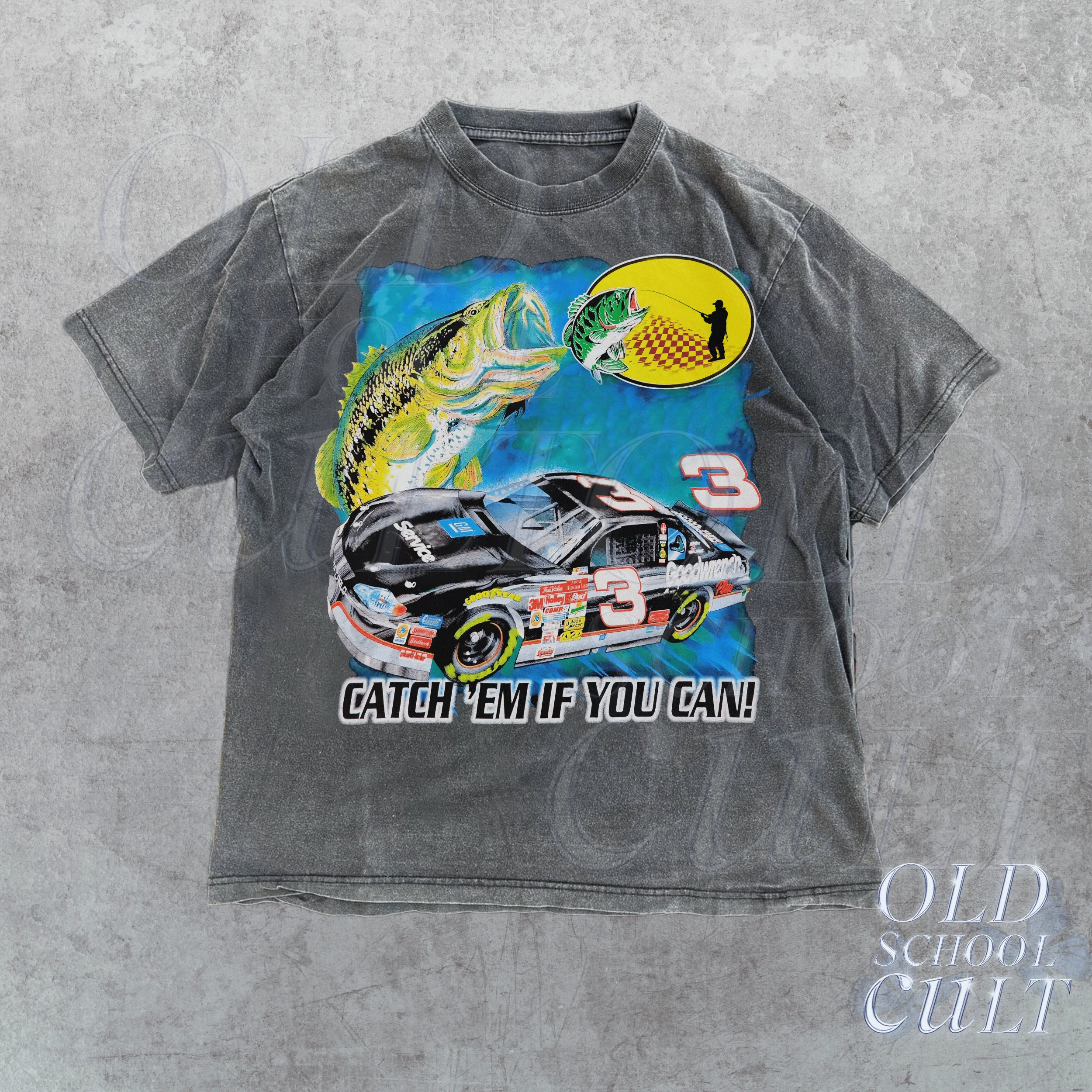 Nascar X Fishing Vintage Racing T-Shirt, Y2k Retro Bootleg G | Inspire ...