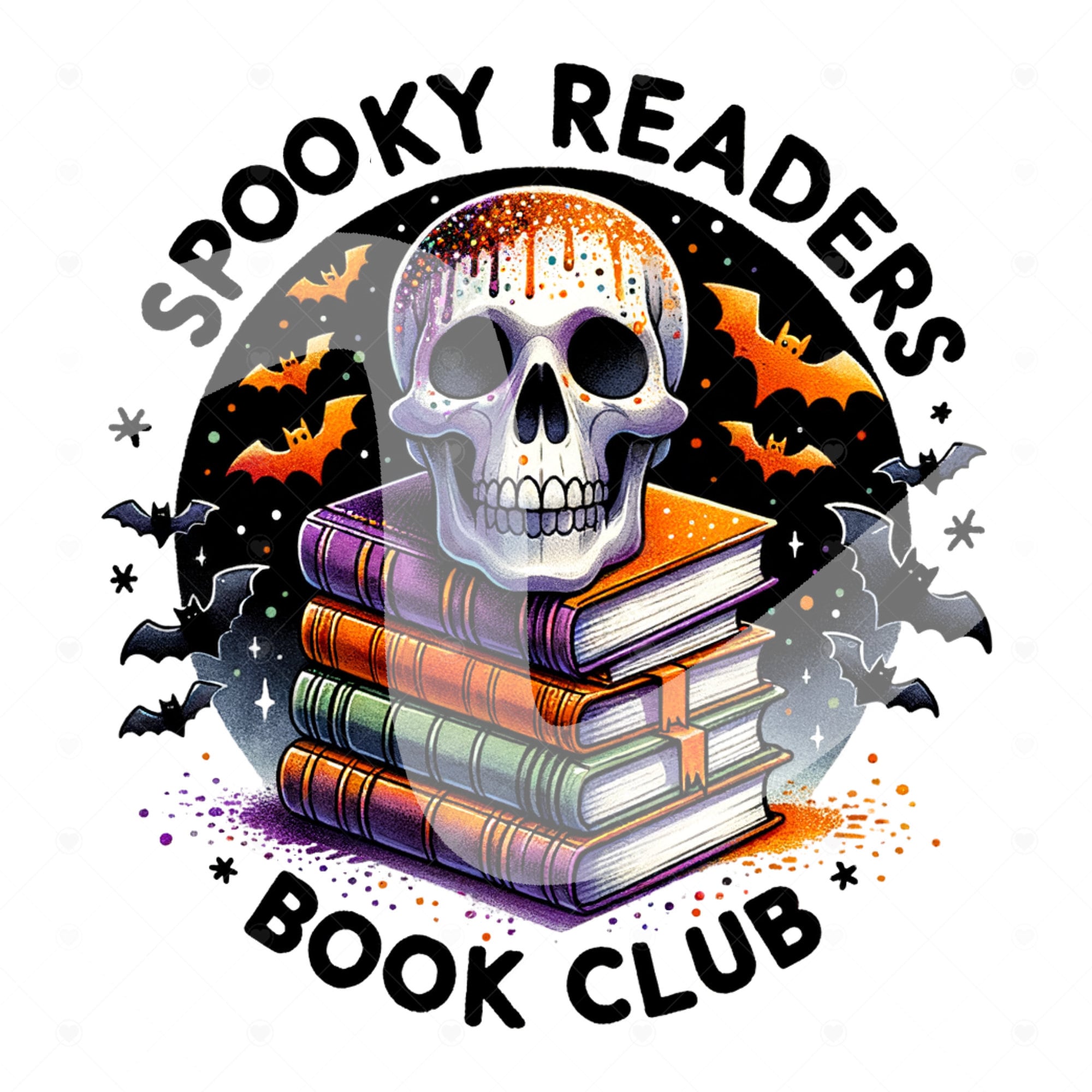 Spooky Readers Book Club PNG, Book Reader Clipart | Inspire Uplift