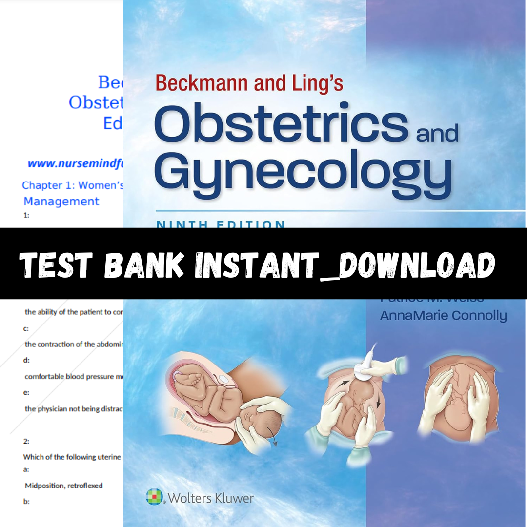 Beckmann and Ling's Obstetrics and Gynecology 9th Edition By | Inspire Uplift