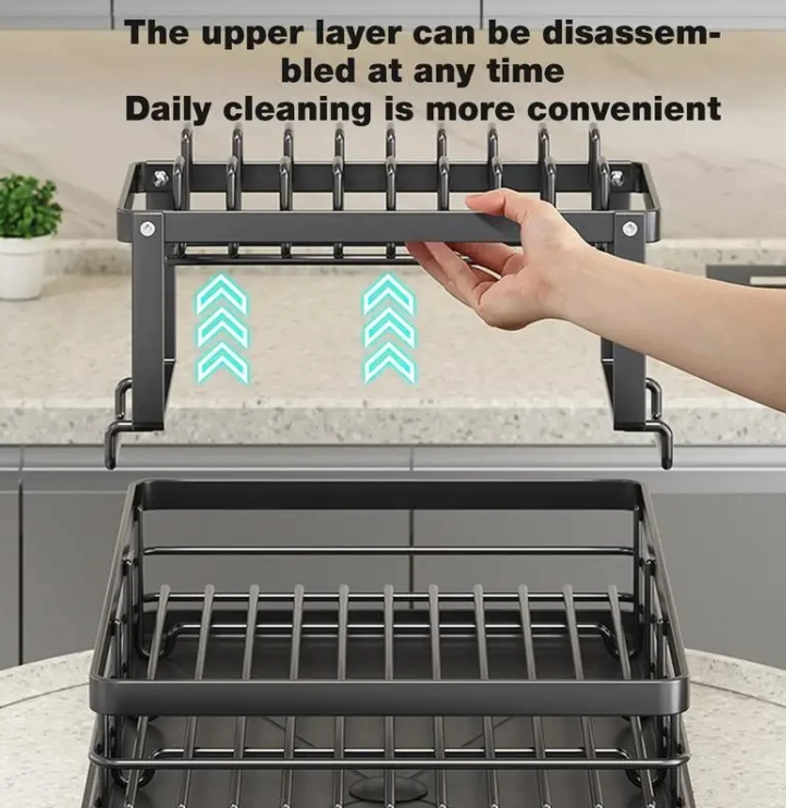Adjustable Over-Sink Dish Rack & Organizer | Inspire Uplift