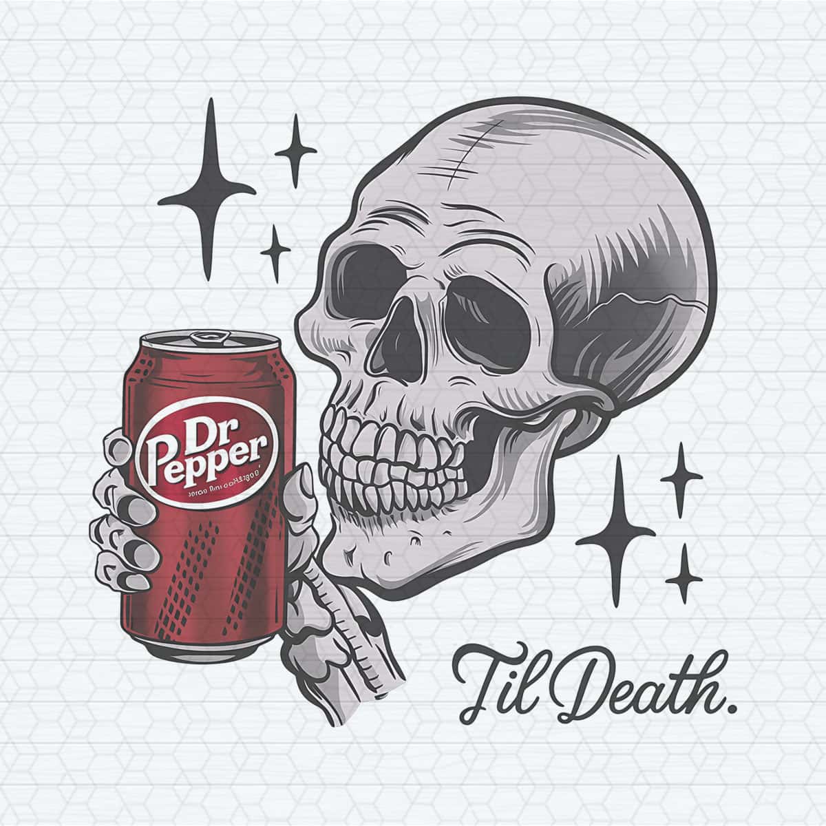 Skeleton Enjoy Dr Pepper Fizz Water Halloween PNG | Inspire Uplift