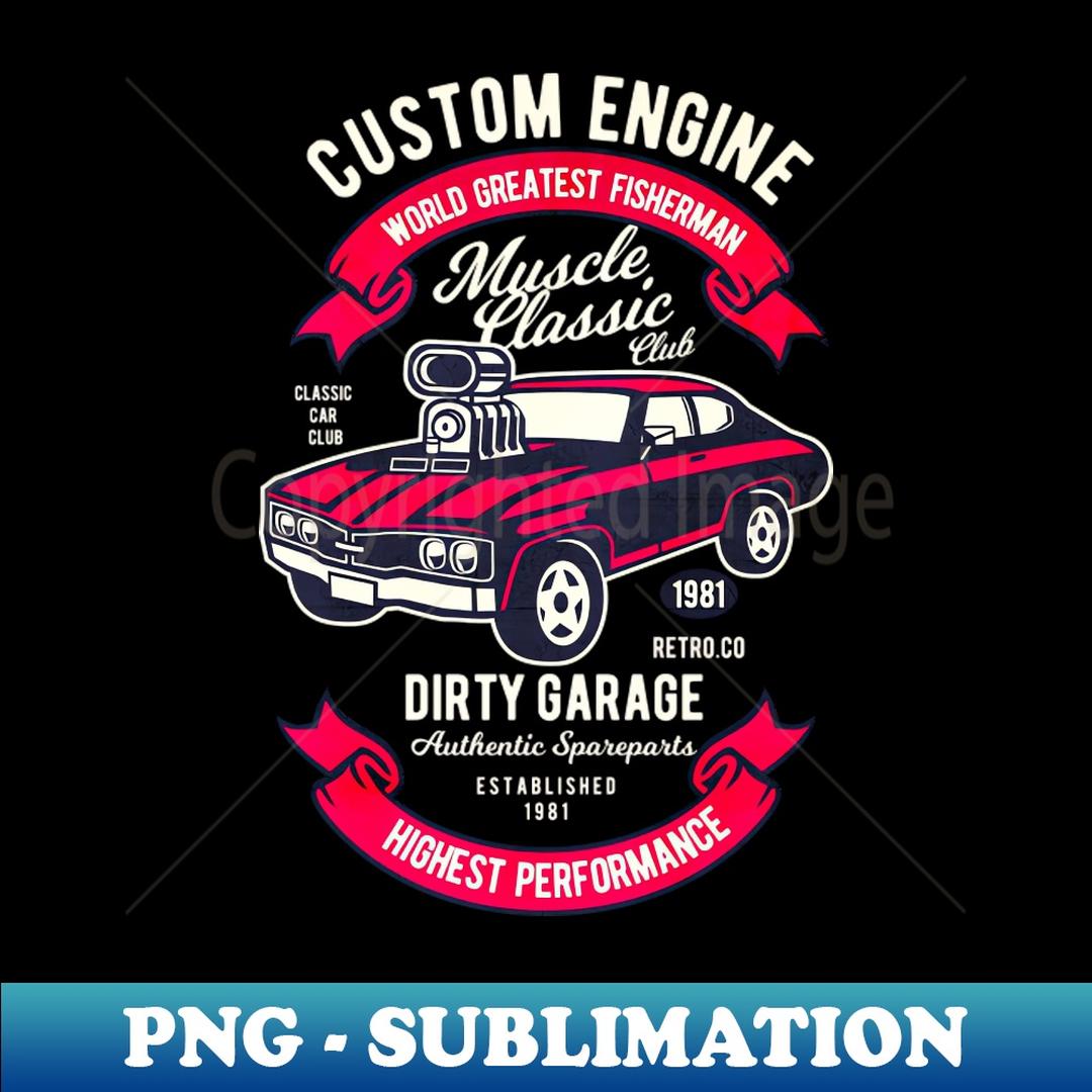 Muscle Classic Car - Premium Sublimation Digital Download | Inspire Uplift