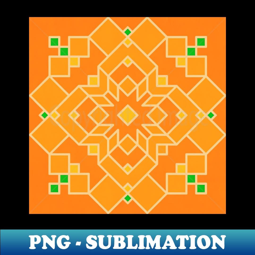Marigold Geometric Digital Art Quilt Block Design - Premium | Inspire ...