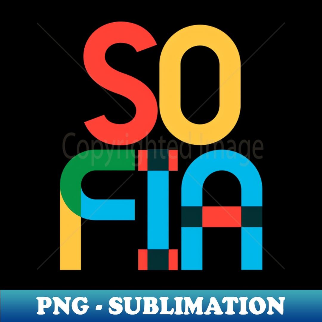 Sofia Bulgaria Pop Art Letters - Sublimation-Ready PNG File | Inspire ...