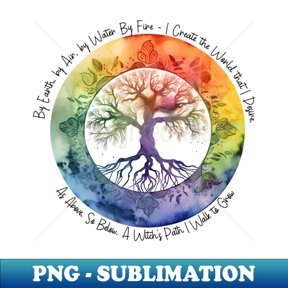 Tree of Life Witch Axiom Watercolor Art Design - Professiona | Inspire ...