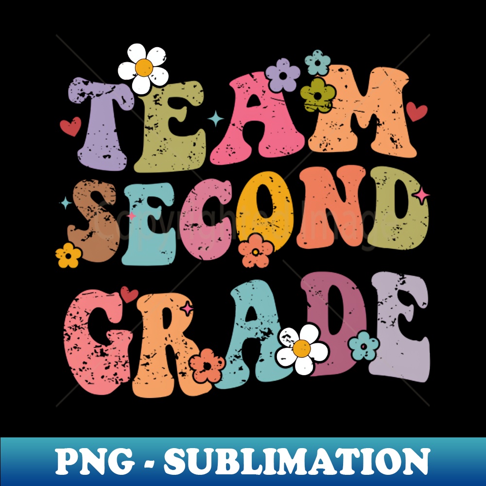 Team 2nd Grade Groovy Back to School Gifts Teacher Student - | Inspire ...