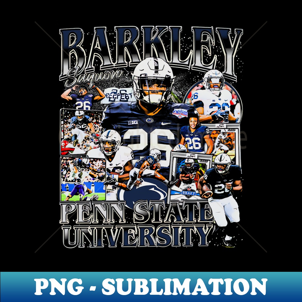 Saquon Barkley College Vintage Bootleg - PNG Transparent Sub | Inspire ...