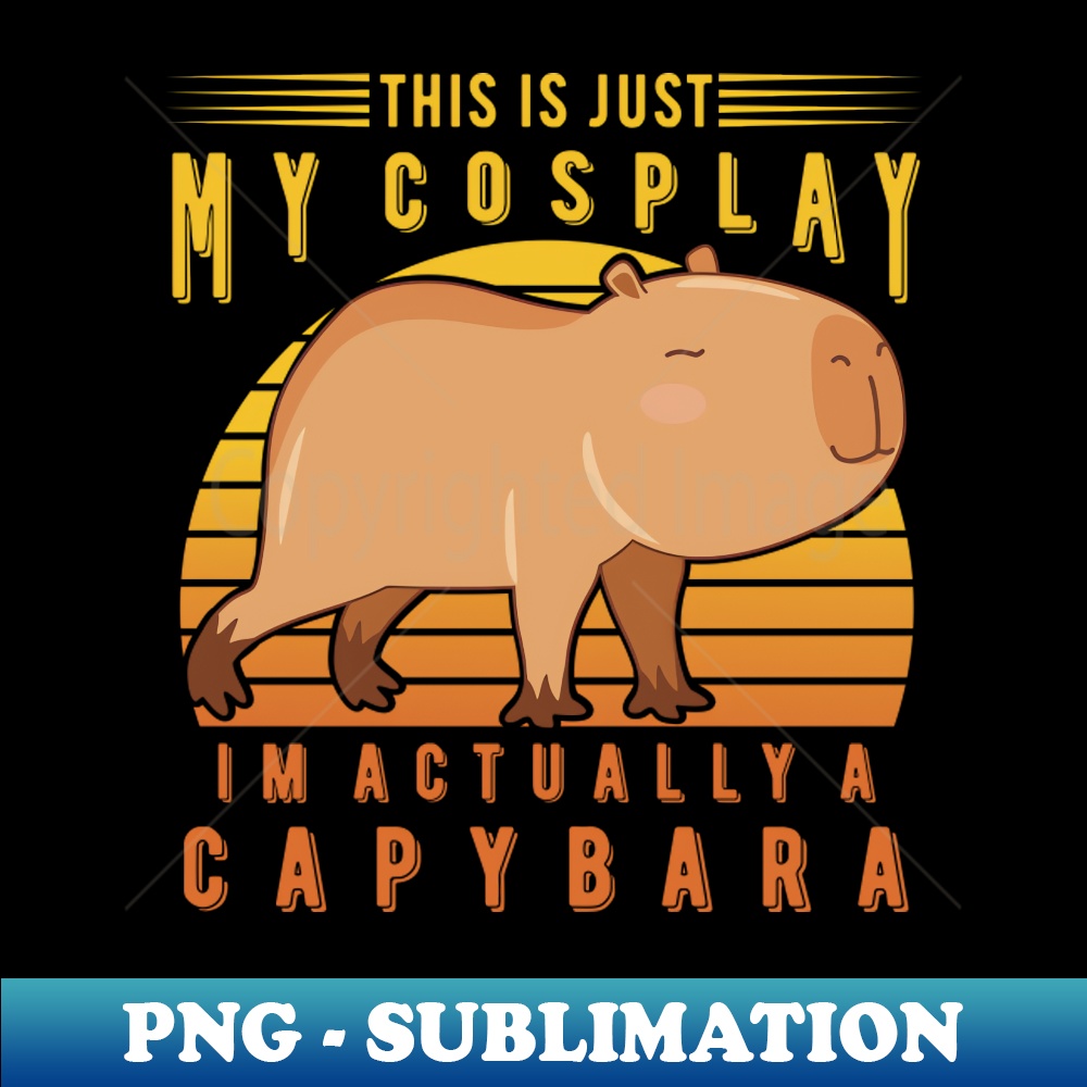 Capybara cosplay - PNG Transparent Sublimation File | Inspire Uplift