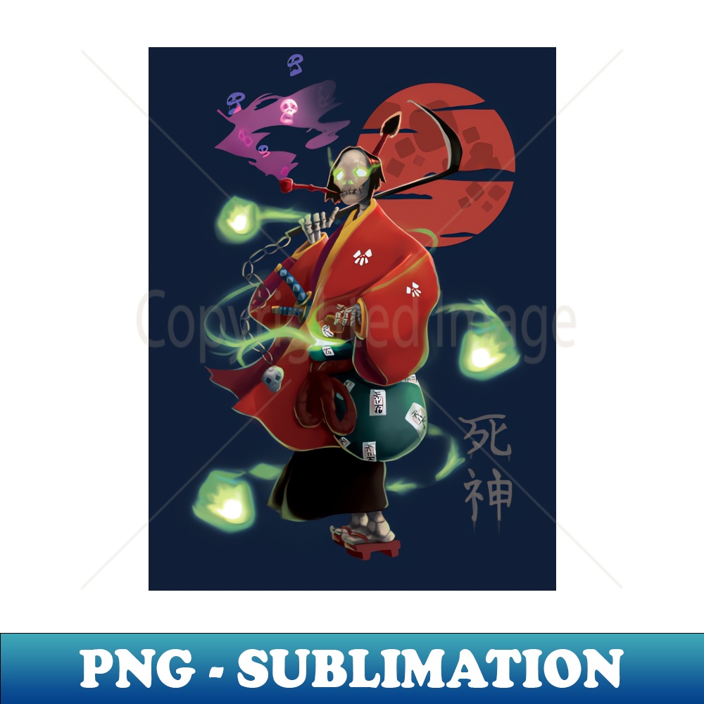 Shinigami -Blue background - Special Edition Sublimation PNG | Inspire ...