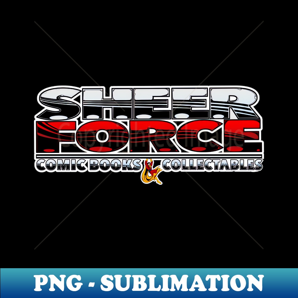 Sheer Force Comics Logo - Retro PNG Sublimation Digital Down | Inspire ...
