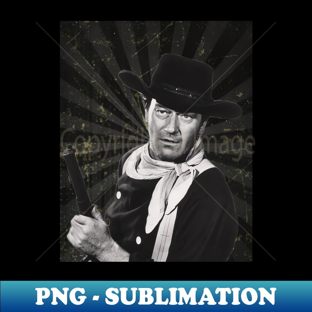 John Wayne - Unique Sublimation PNG Download | Inspire Uplift