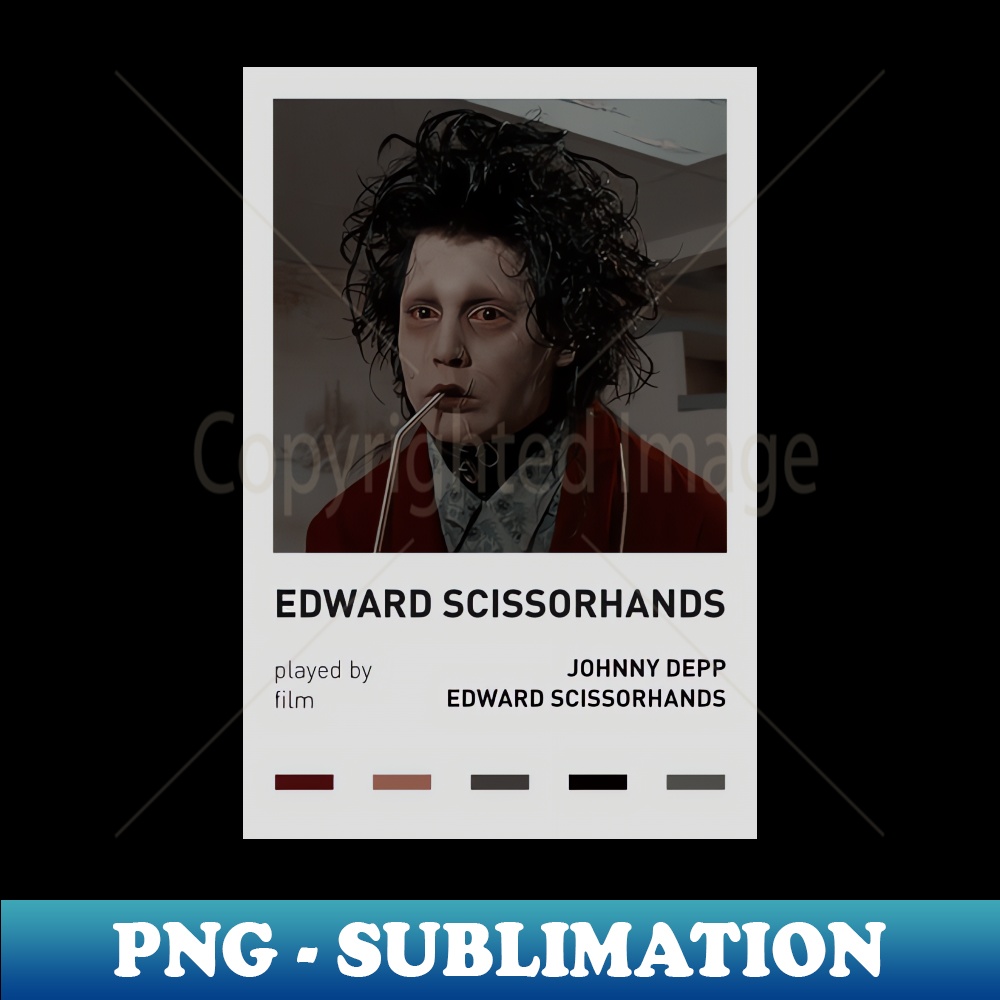 Edward Scissorhands - PNG Transparent Sublimation File | Inspire Uplift