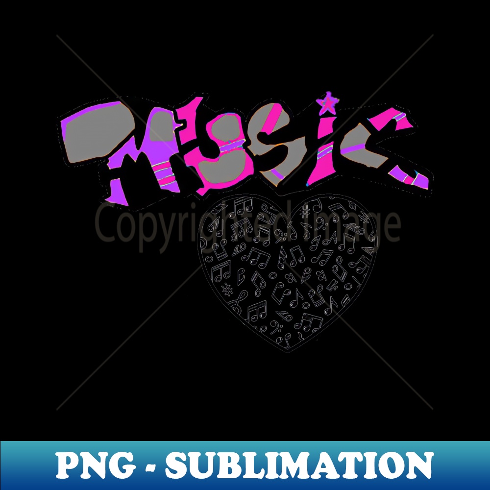 Music Design - Digital Sublimation Download File | Inspire Uplift
