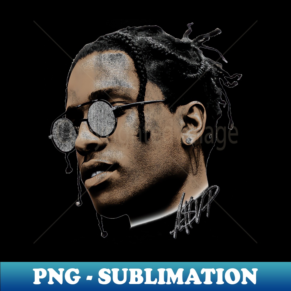 Asap Rocky Big Face - Retro PNG Sublimation Digital Download | Inspire ...