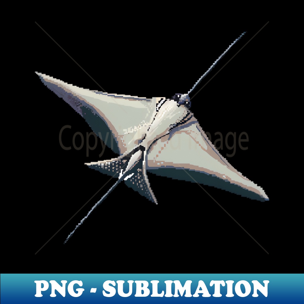 Pixel Stingray - Aesthetic Sublimation Digital File | Inspire Uplift