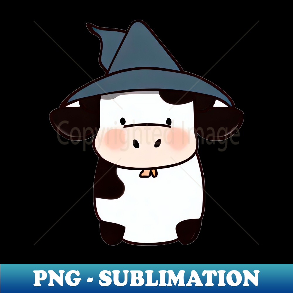 Cow with wizard hat - Instant Sublimation Digital Download | Inspire Uplift