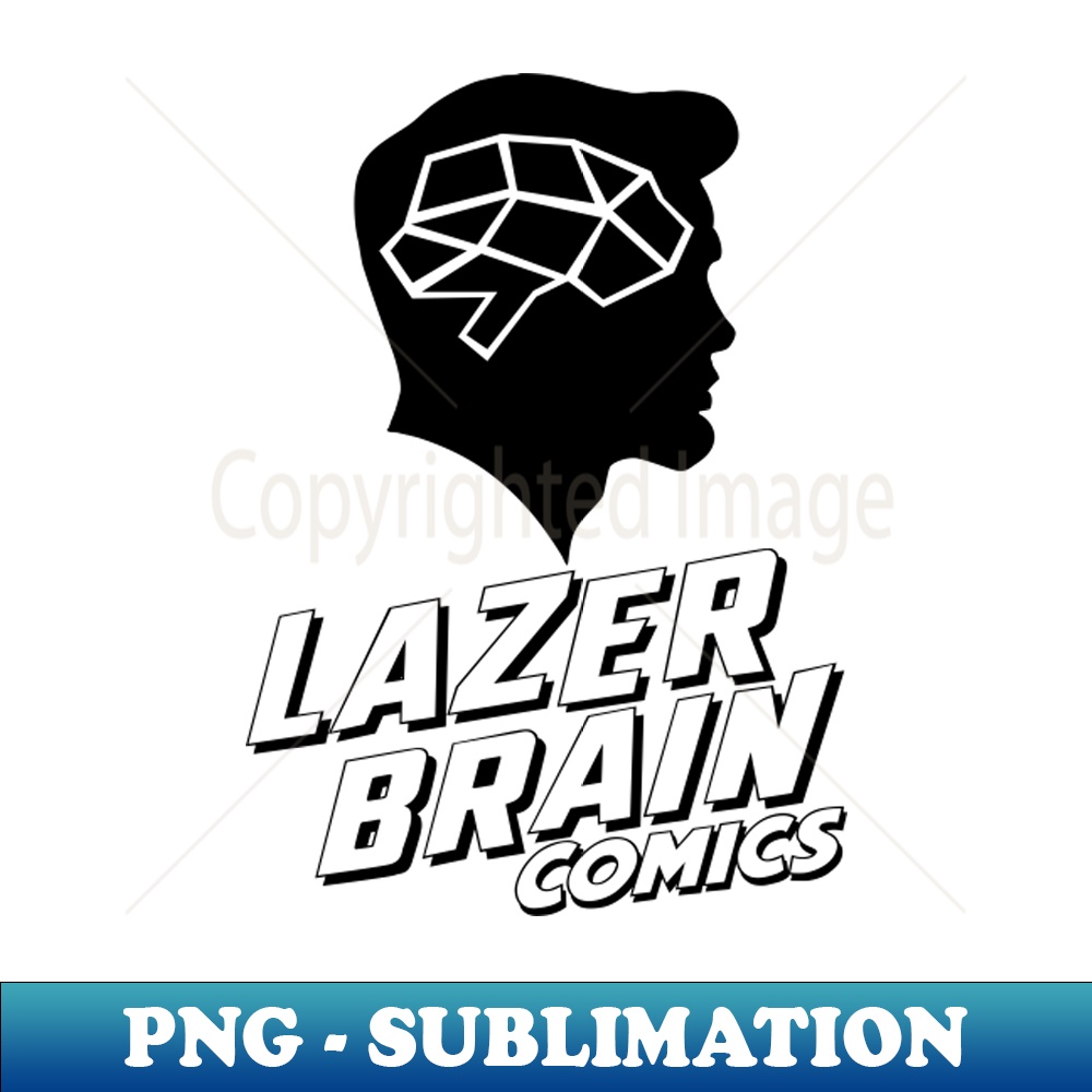 LAZER BRAIN COMICS! - Special Edition Sublimation PNG File | Inspire Uplift