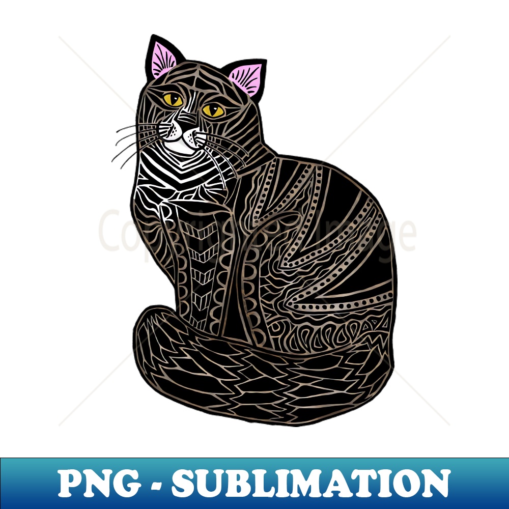 Tubby Tabby Cat - Professional Sublimation Digital Download - Inspire ...