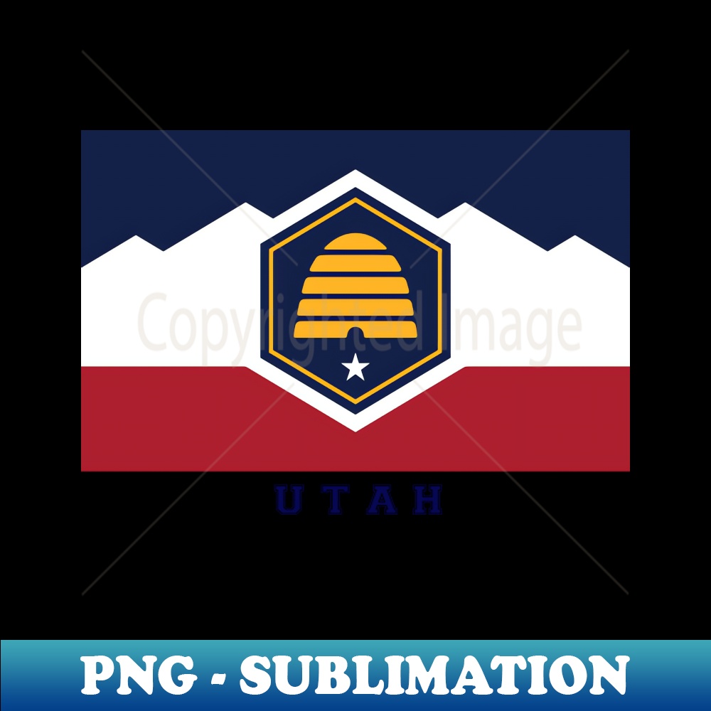 Utah Flag 1 - Signature Sublimation PNG File | Inspire Uplift