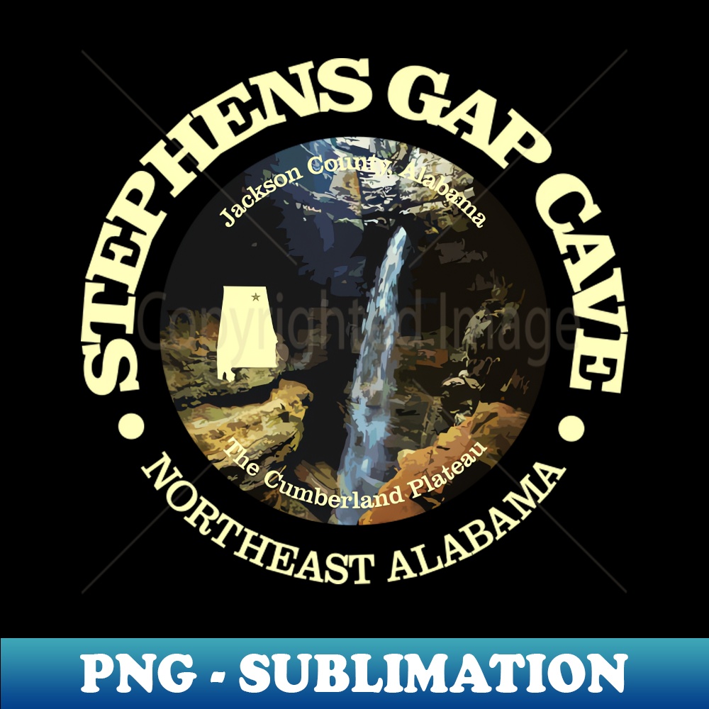Stephens Gap Cave (rd) - Sublimation-Ready PNG File | Inspire Uplift
