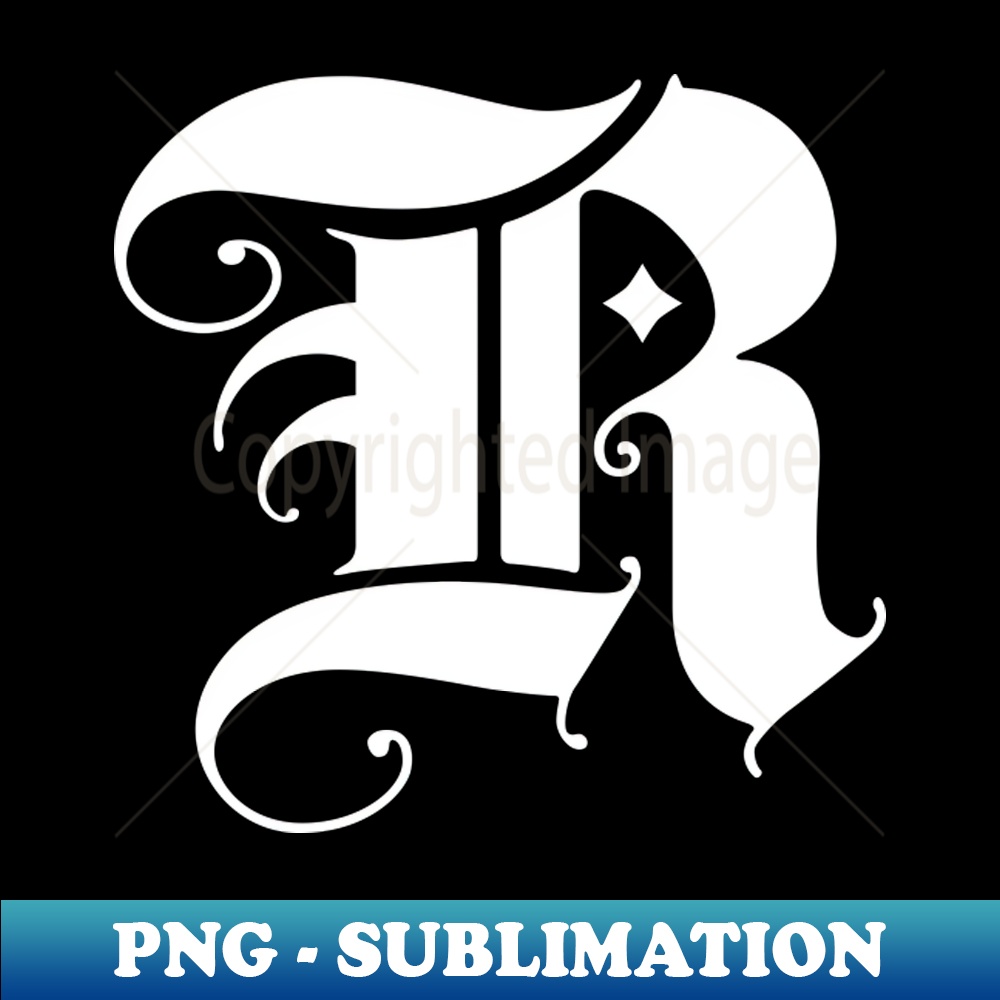 Letter R Cool Vintage Design Gift - Stylish Sublimation Digi | Inspire ...