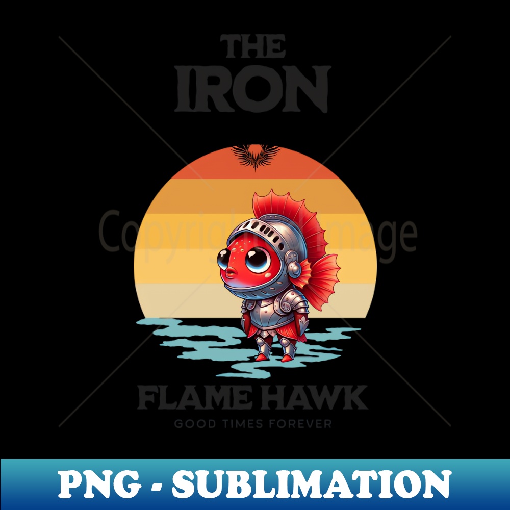 The Iron Flame Hawk - Decorative Sublimation PNG File | Inspire Uplift