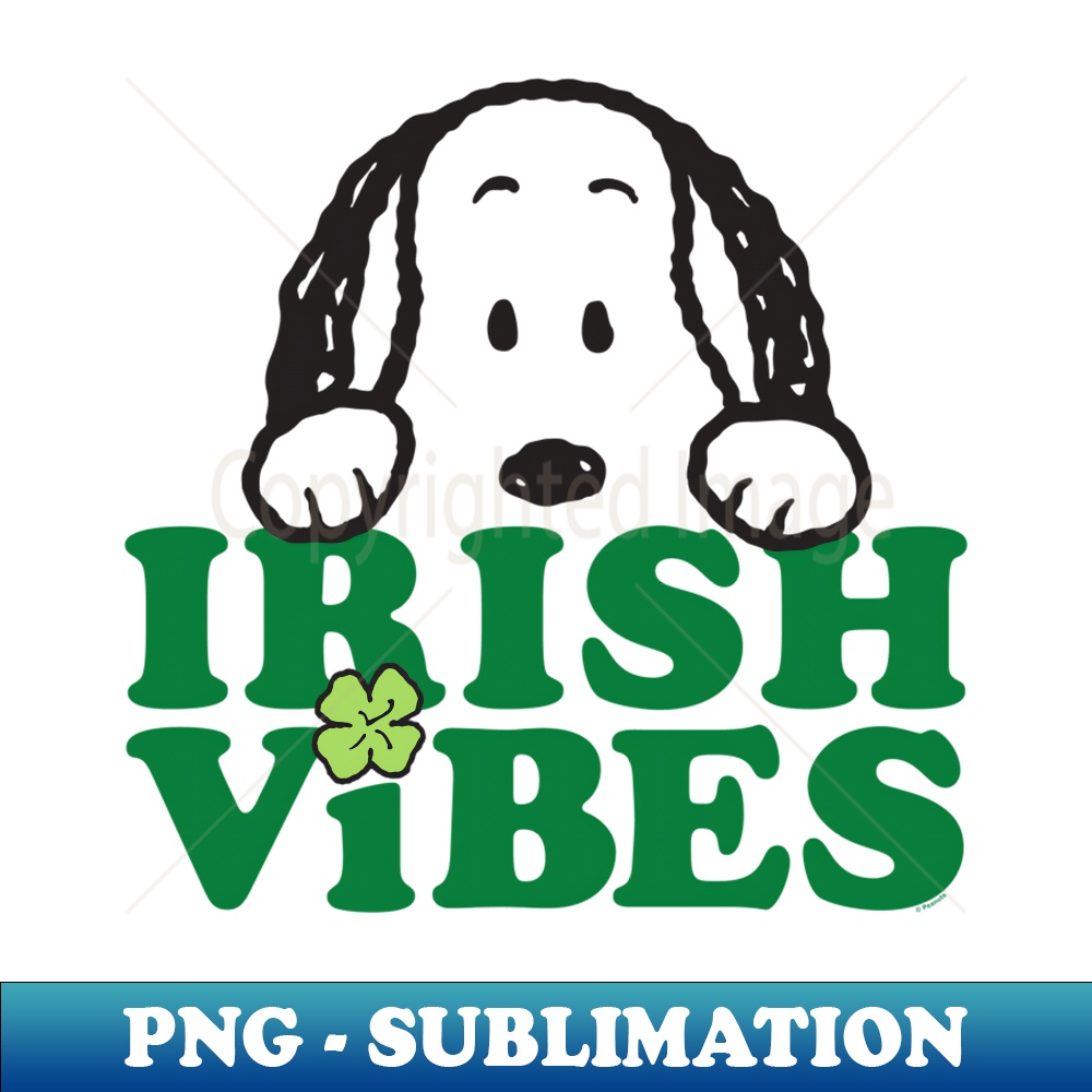 Peanuts St Patrick's Day Snoopy Irish Vibes - Exclusive PNG | Inspire ...