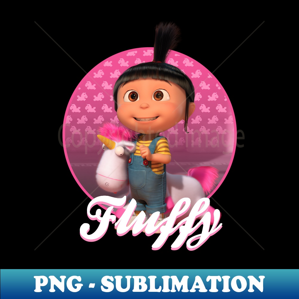 Despicable Me Agnes And Fluffy Unicorn Circle Portrait - Mod | Inspire ...