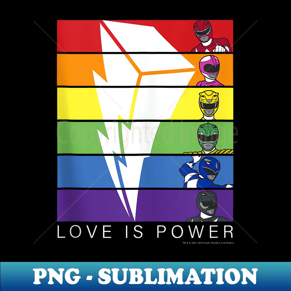 Power Rangers Pride Love Is Power Rainbow Panels - Exclusive | Inspire ...