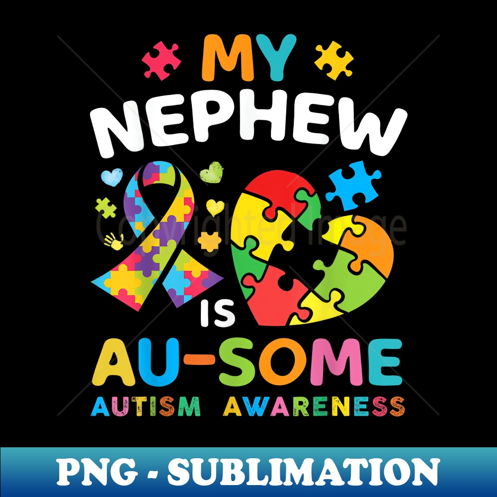 Autistic My Nephew is Awesome Autism Awareness Blue Month - | Inspire ...