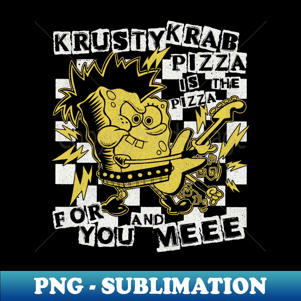 SpongeBob SquarePants Punk Bob Krusty Krab Pizza - High-Reso | Inspire ...