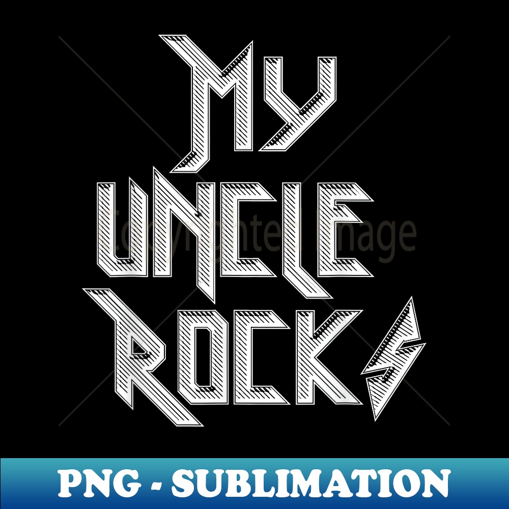 My Uncle Rocks Cool T for Niece Nephew Clothing - Retro PNG | Inspire ...