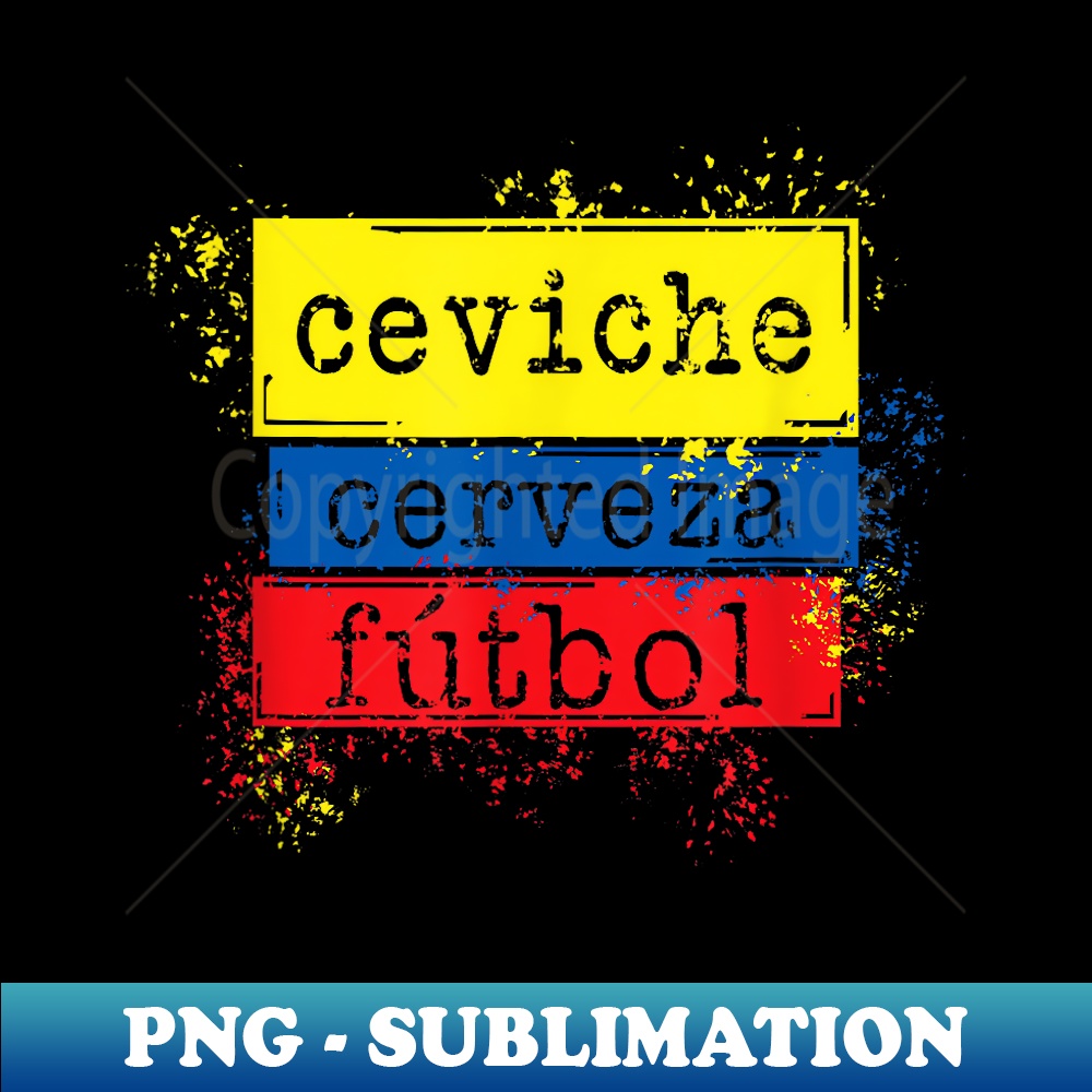 Ceviche Cerveza Futbol Funny Ecuador Flag Soccer - Signature | Inspire ...