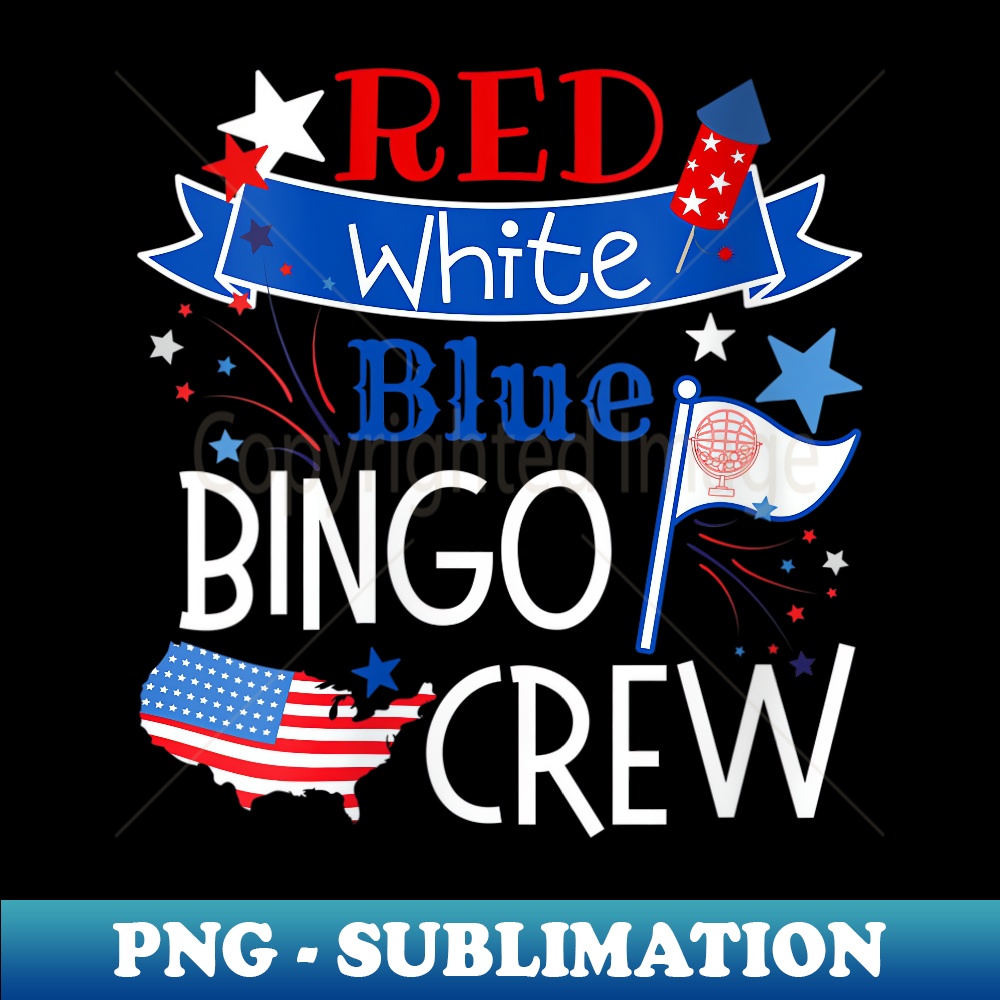 s Bingo Crew Red White Blue American Patriotic Fourth of Jul | Inspire ...