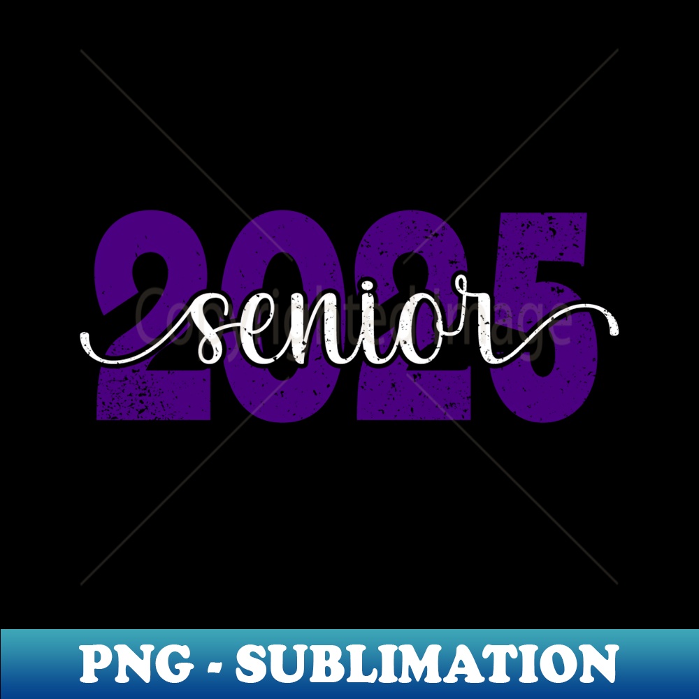 High School Class of 2025 College Senior Grad Violet Retro - | Inspire ...