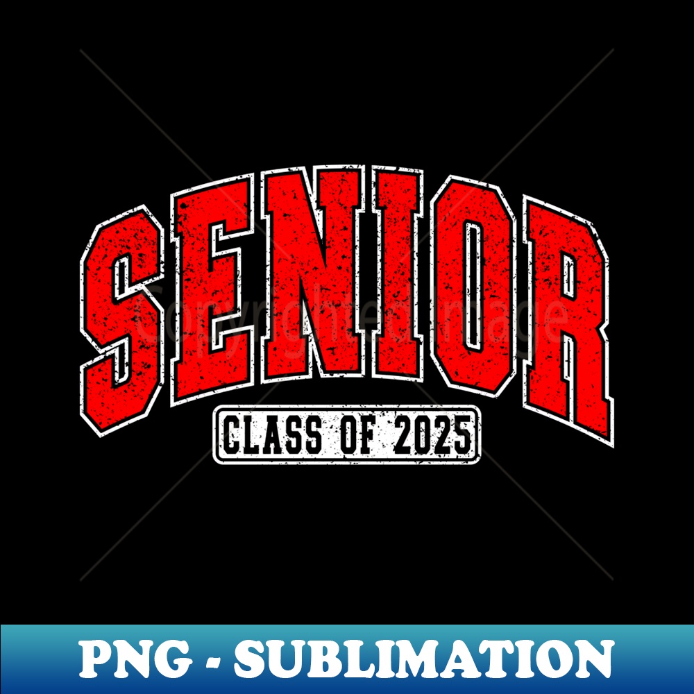 Senior Class of 2025 High School Year College Grad Retro Red | Inspire ...