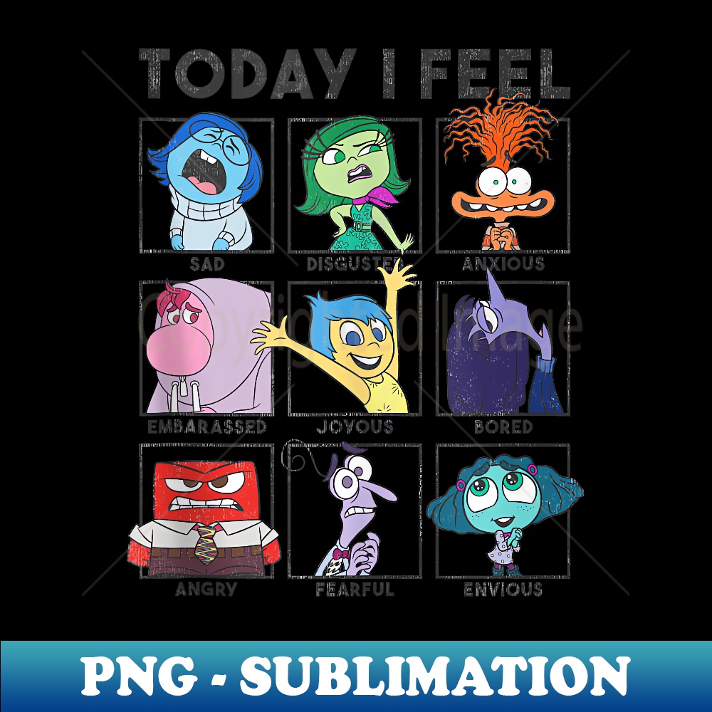 Disney Pixar Inside Out 2 Today I Feel... Vintage Panels - U | Inspire ...