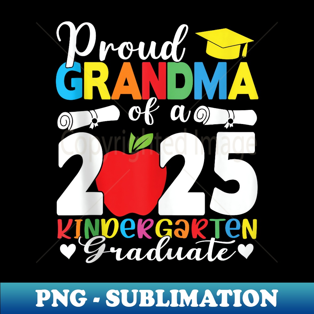 Proud Grandma Class of 2025 Kindergarten Graduate Graduation | Inspire ...