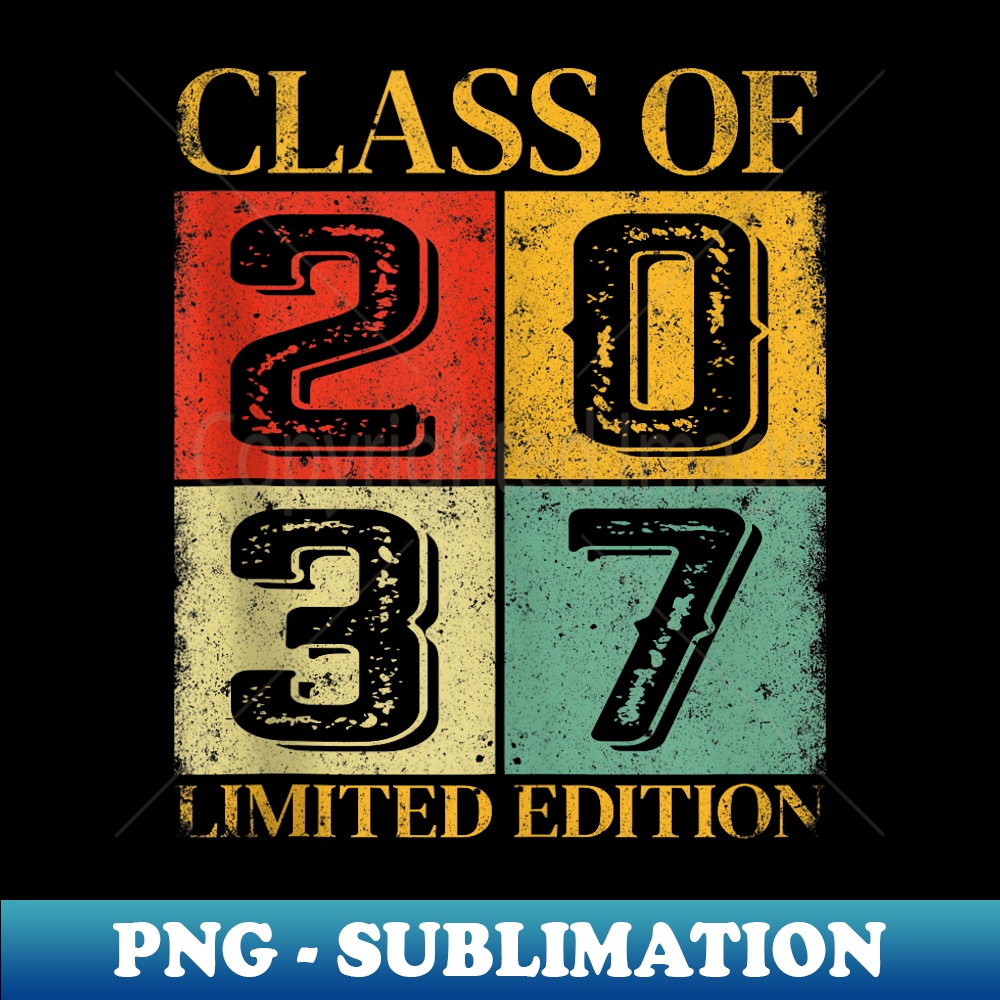 Class Of 2037 - PNG Transparent Sublimation Design | Inspire Uplift