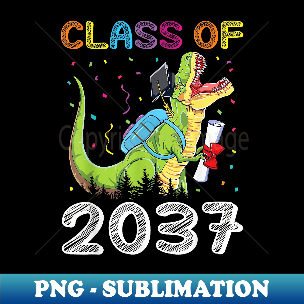 Class of 2037 T Rex Graduation Grow With Me - Decorative Sub | Inspire ...