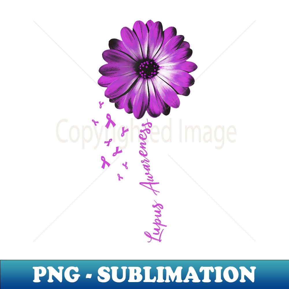 Daisy Flower Lupus Awareness s - PNG Transparent Sublimation | Inspire ...