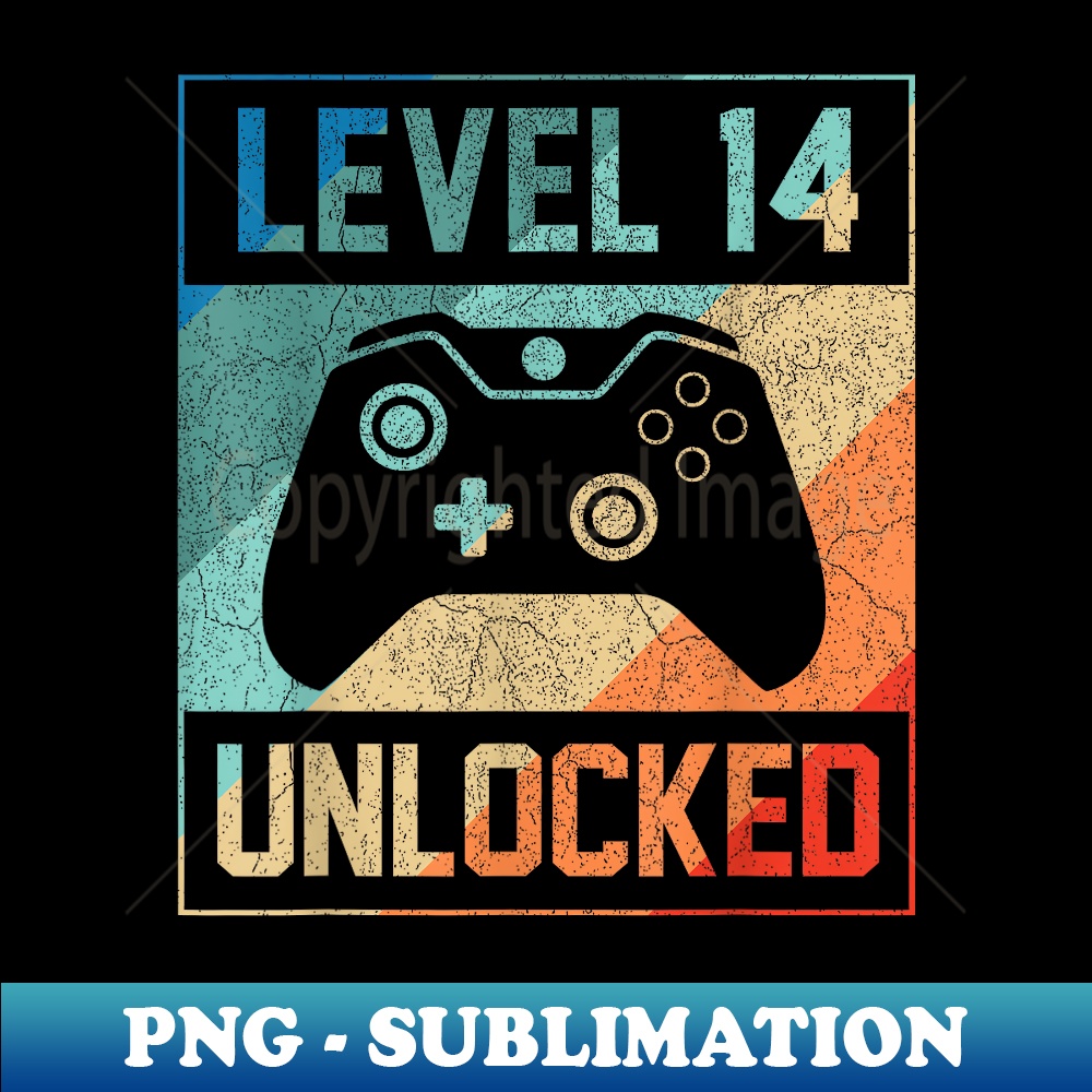 Level 14 Unlocked t 14 Year Old Level 14 Birthday - Stylish | Inspire ...