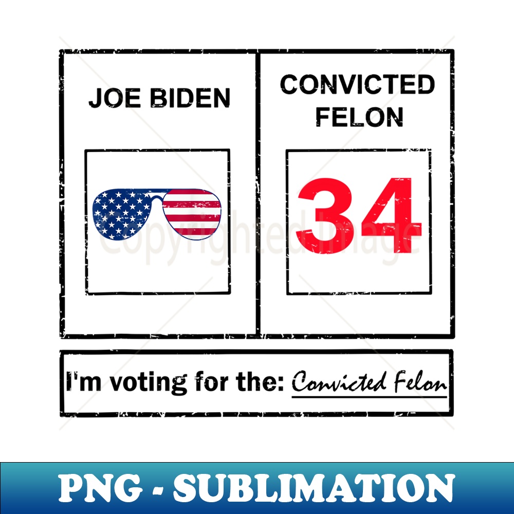 Joe Biden Vs Convicted Felon - Ballot Paper Voting For Trump | Inspire ...