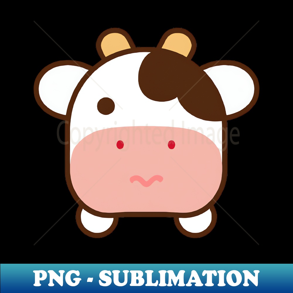 Cute emo cow in kawaii style - Aesthetic Sublimation Digital | Inspire ...